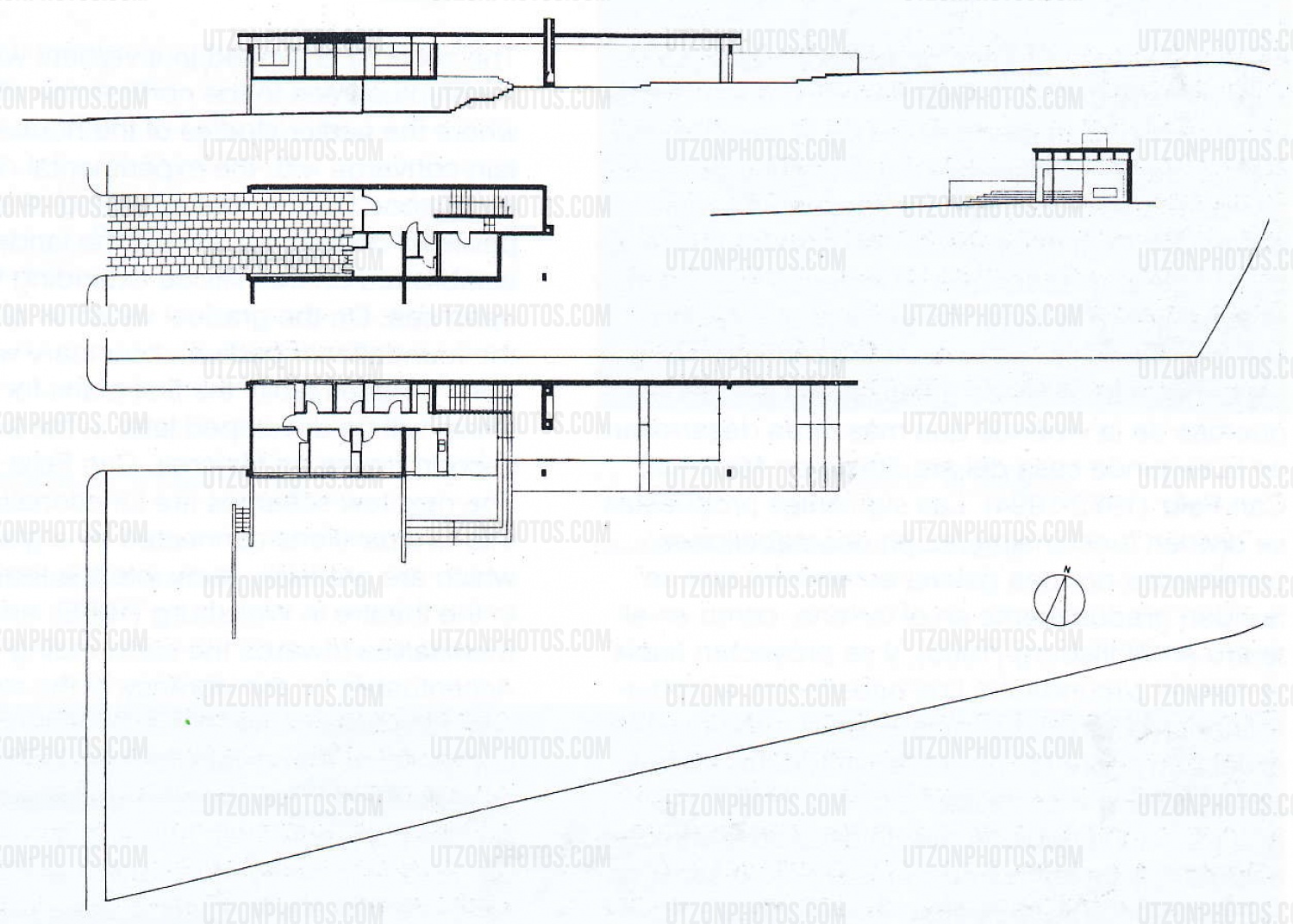 Jørn Utzon: His own House, Hellebæk, 1952 | Jorn utzon, Small house ...